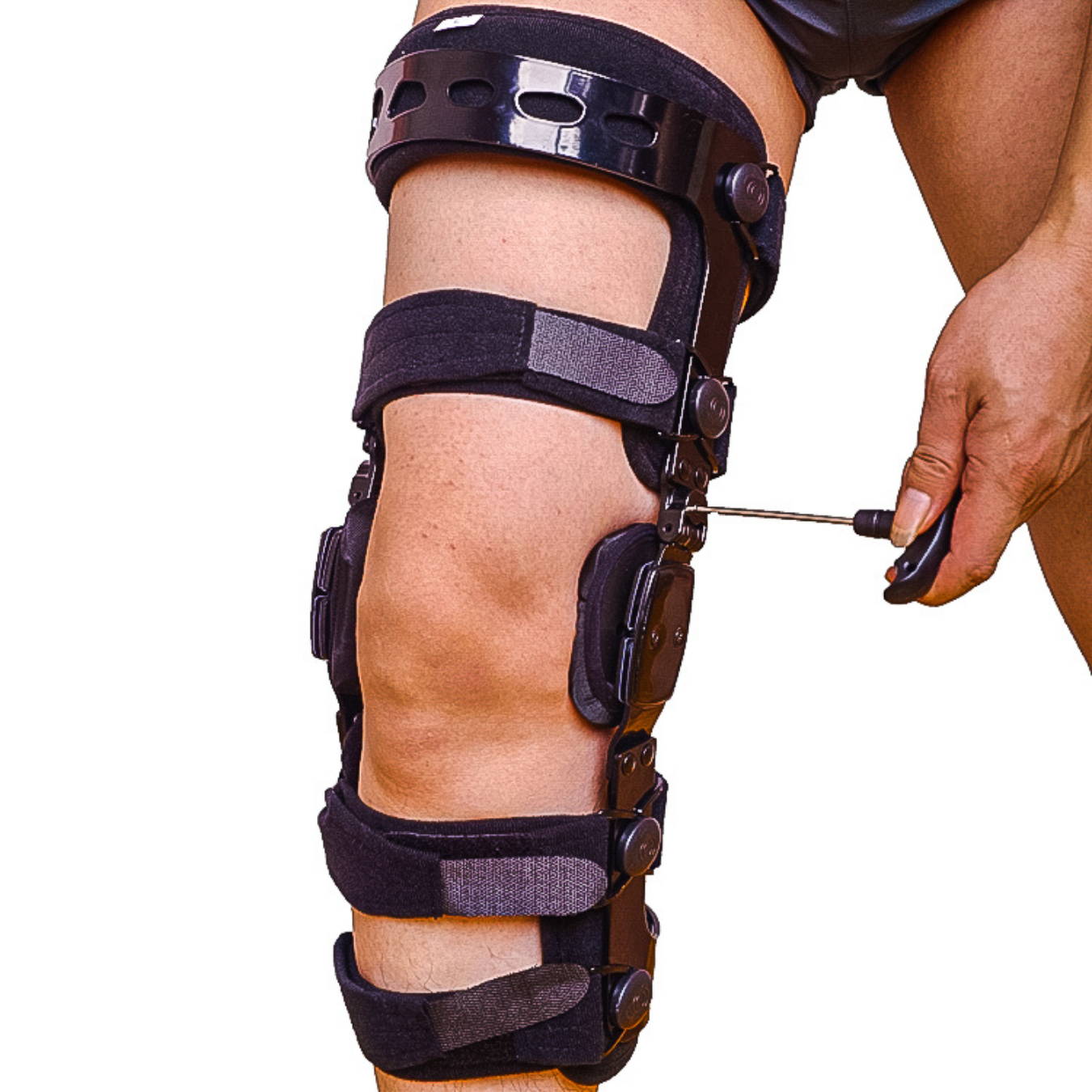 Double Upright Oa Unloader Knee Brace Medial And Lateral Support L1852l1845 Comfyorthopedic